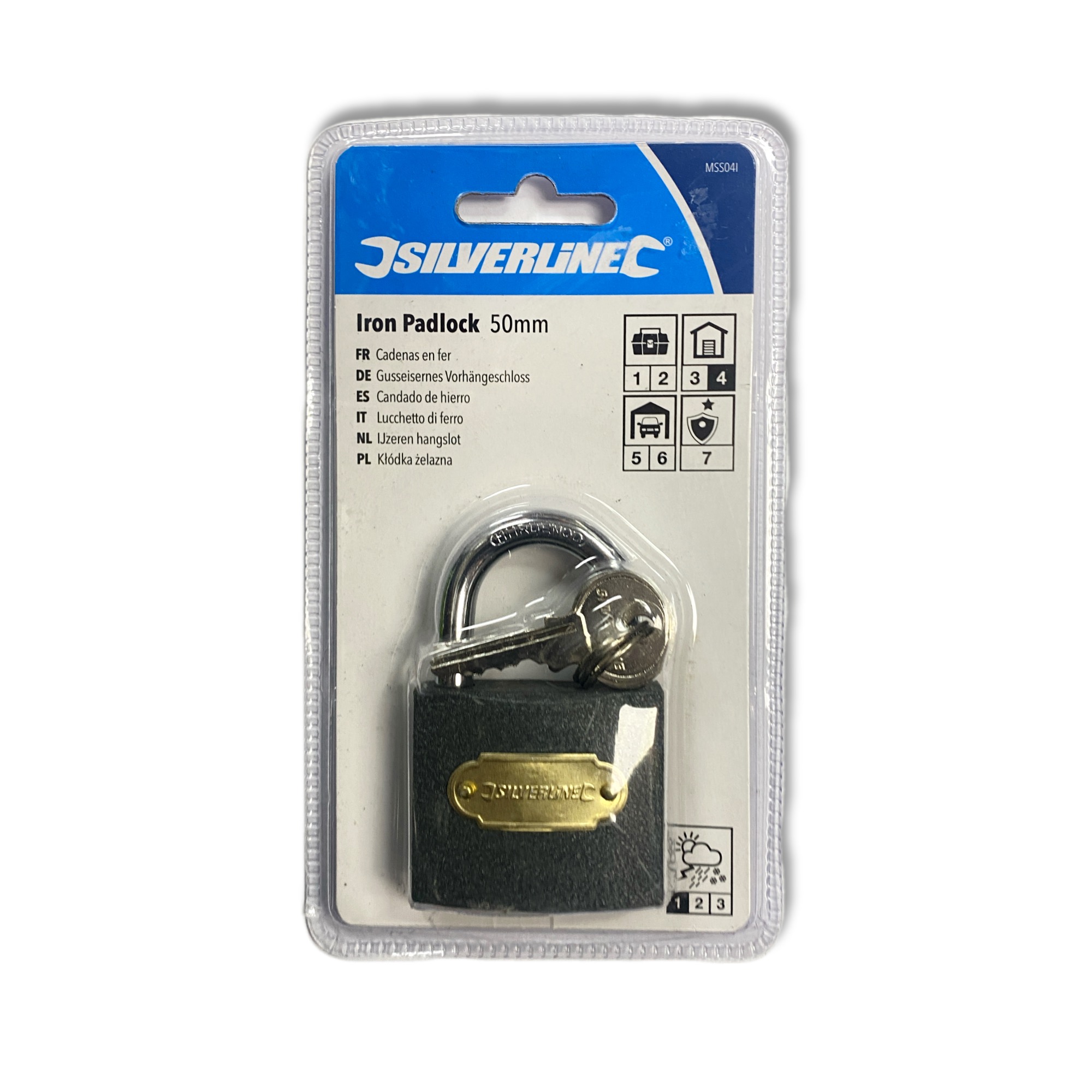SILVERLINE IRON PADLOCK 50MM WITH 3 KEYS – Shakti Hardware Retail Ltd.