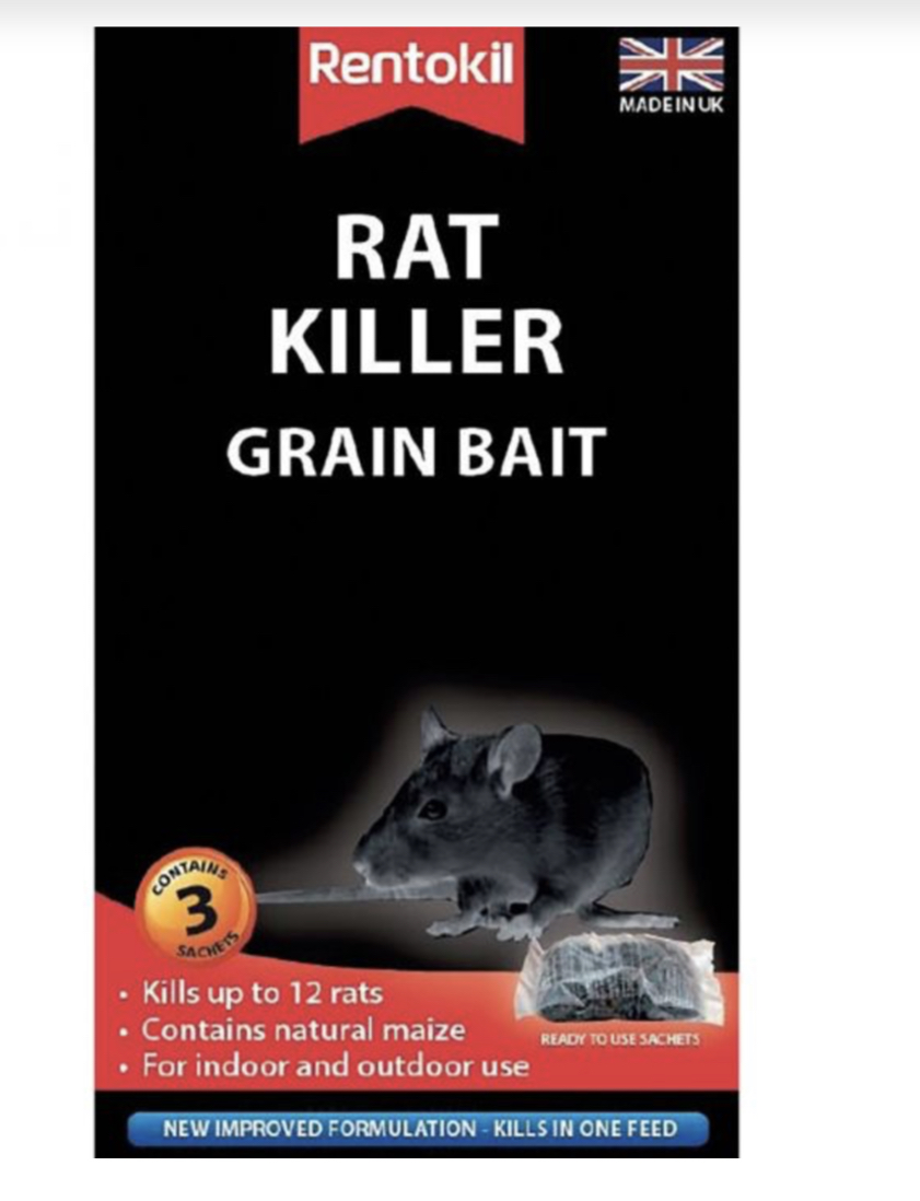 Rentokil Rat Killer Grain Bait – 3 Sachets – Shakti Hardware Retail Ltd.