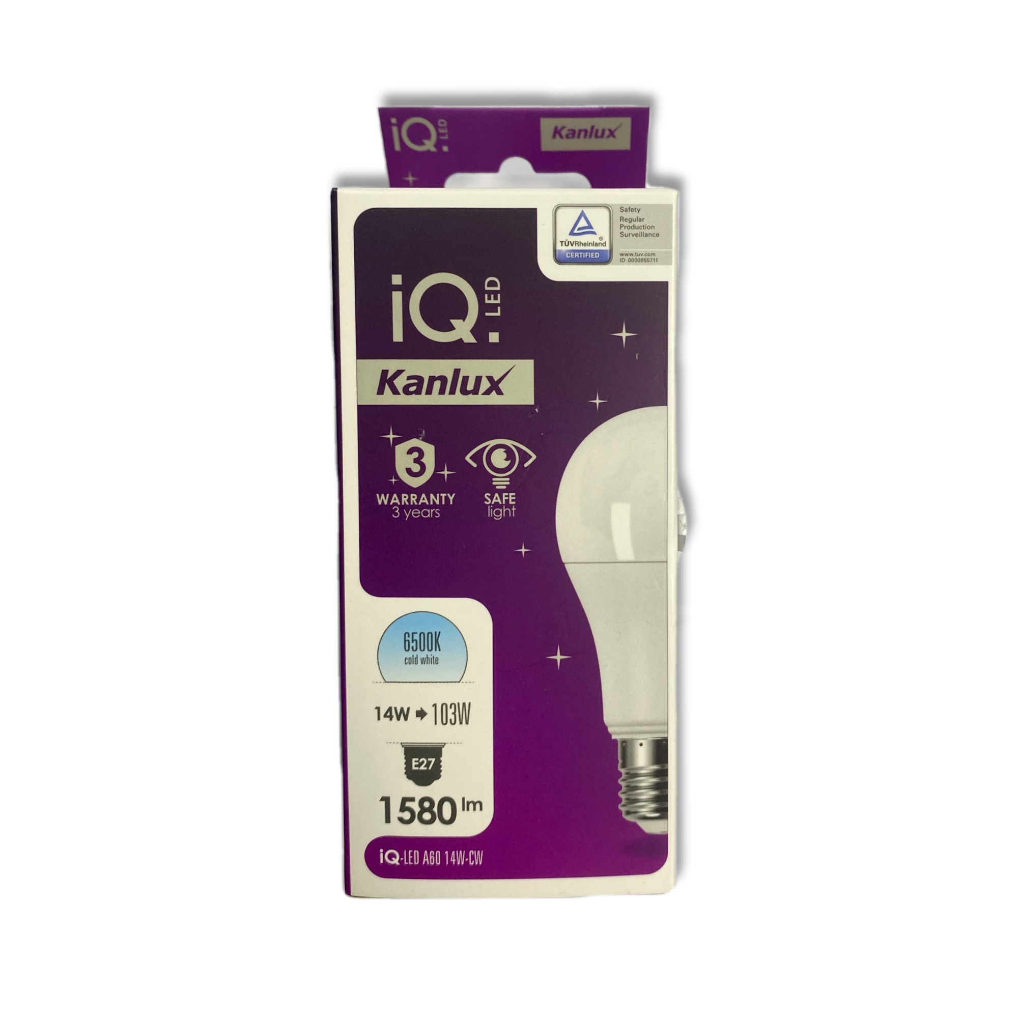 KANLUX IQ LED COOL WHITE 6500K ES/E27 GLS BULB – Shakti Hardware Retail ...