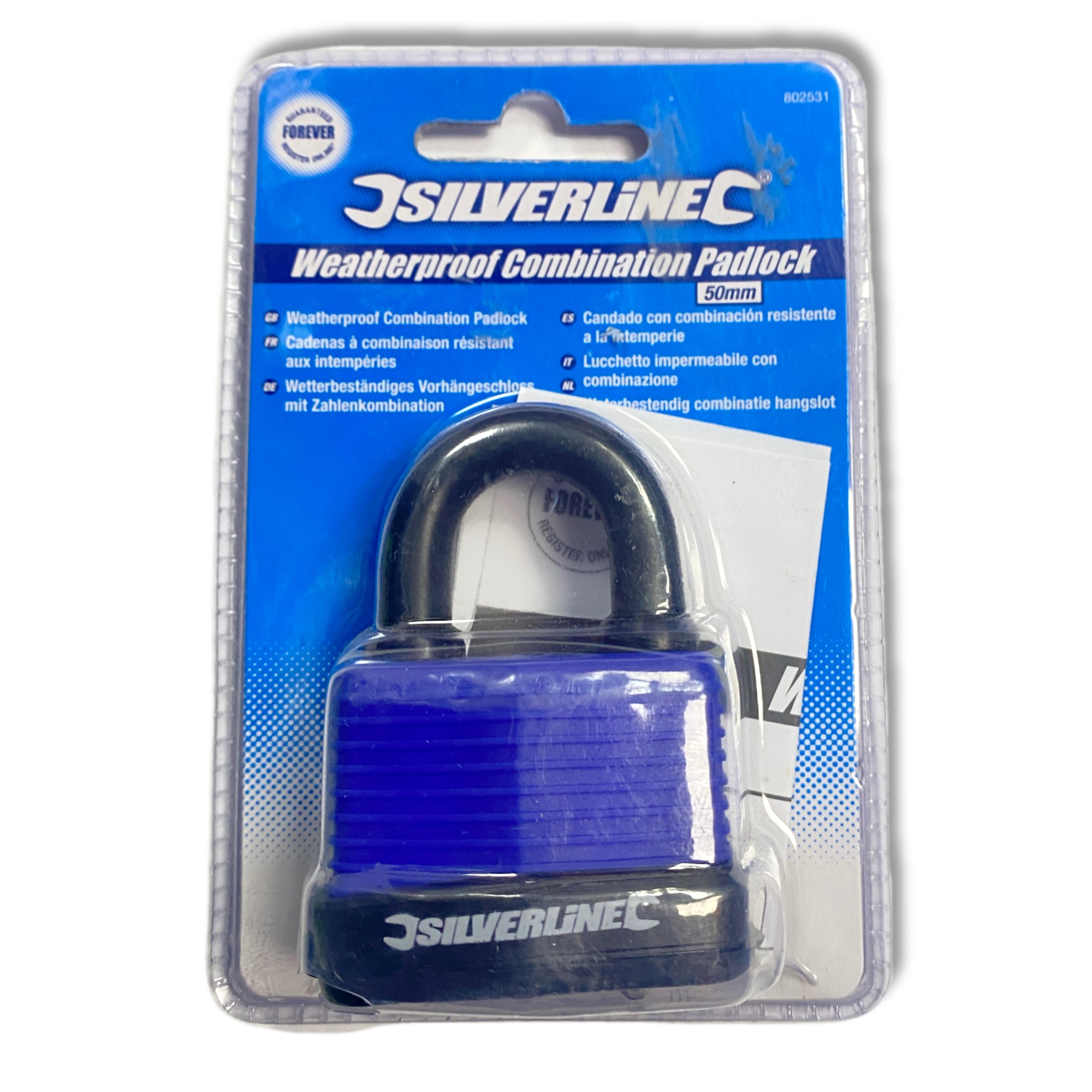 SILVERLINE WEATHERPROOF COMBINATION PADLOCK 50MM – Shakti Hardware ...